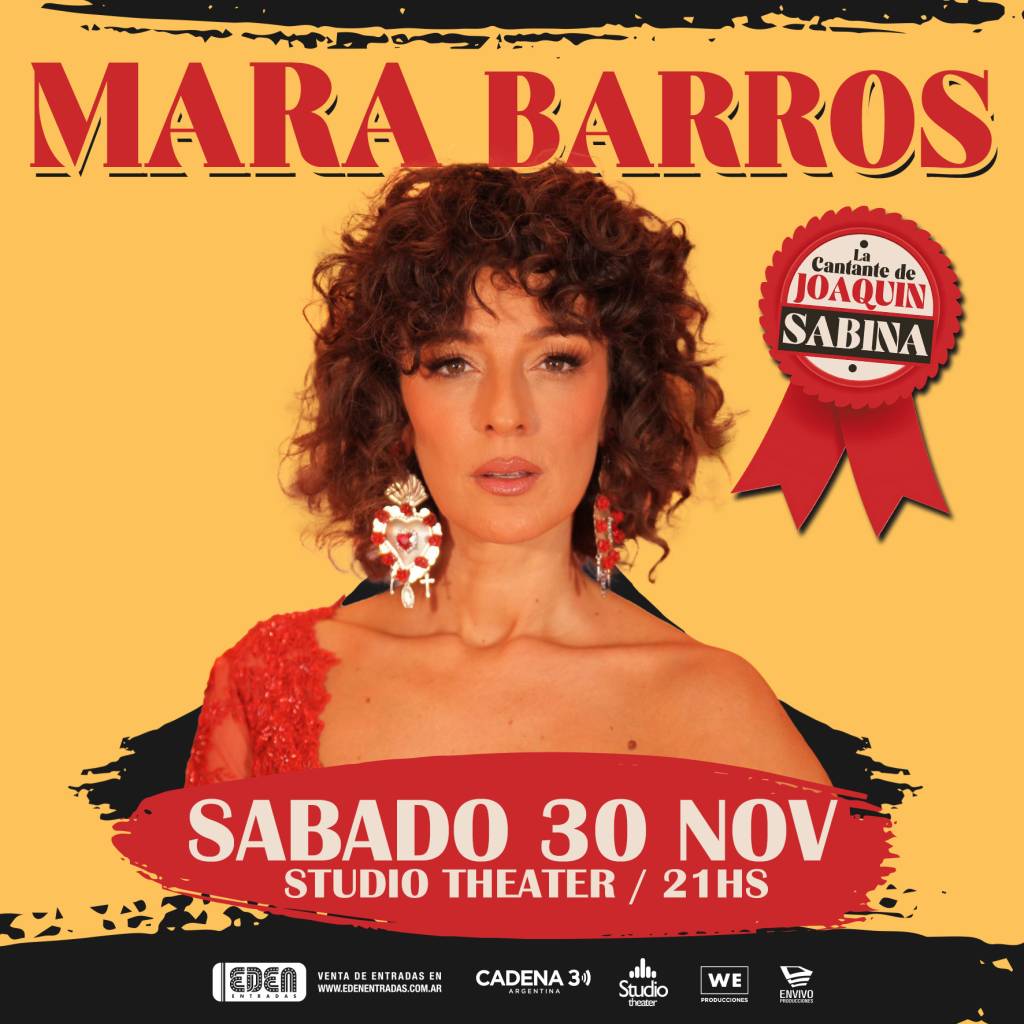 MARA BARROS – STUDIO THEATER – En Vivo Producciones